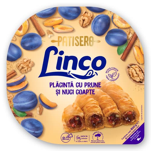 Linco Patisero Placinta cu prune si nuci coapte