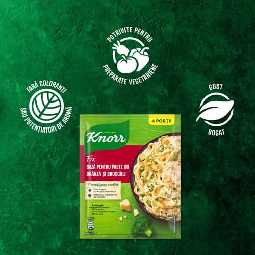 Knorr Fix 4 tipuri de branza si broccoli