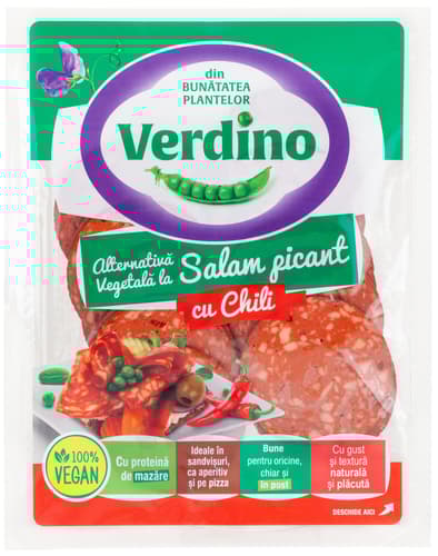 Verdino Salam vegetal pepperoni felii