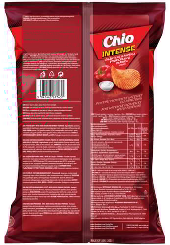 Chio Chips Intense Smantana si paprica