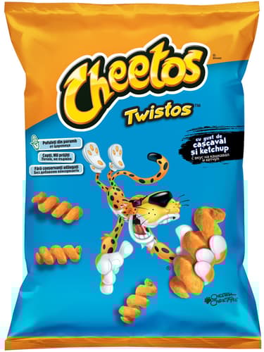 Cheetos Snacks cu gust de cascaval si ketchup