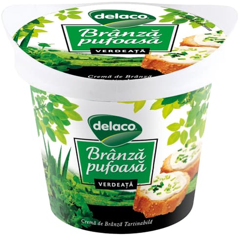 Delaco Branza pufoasa verdeata