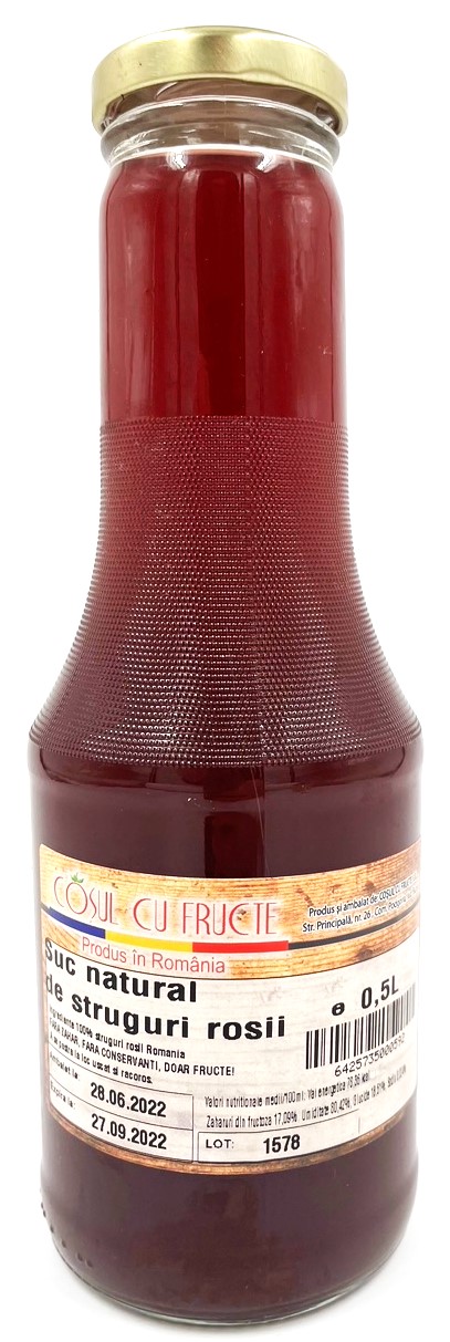 Cosul cu fructe Suc natural de struguri rosii