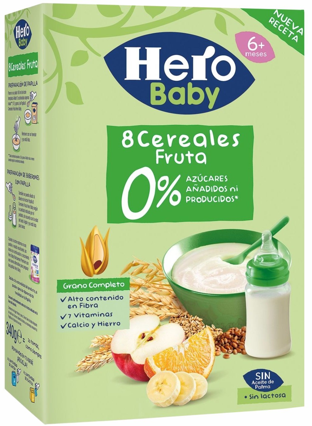 Hero Baby 8 Cereale si fructe +6 luni