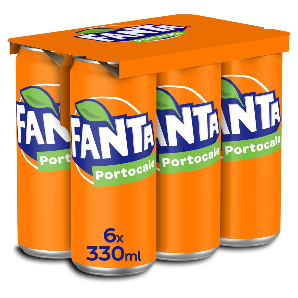 Fanta Portocale Bautura racoritoare carbogazoasa doza 6 pack