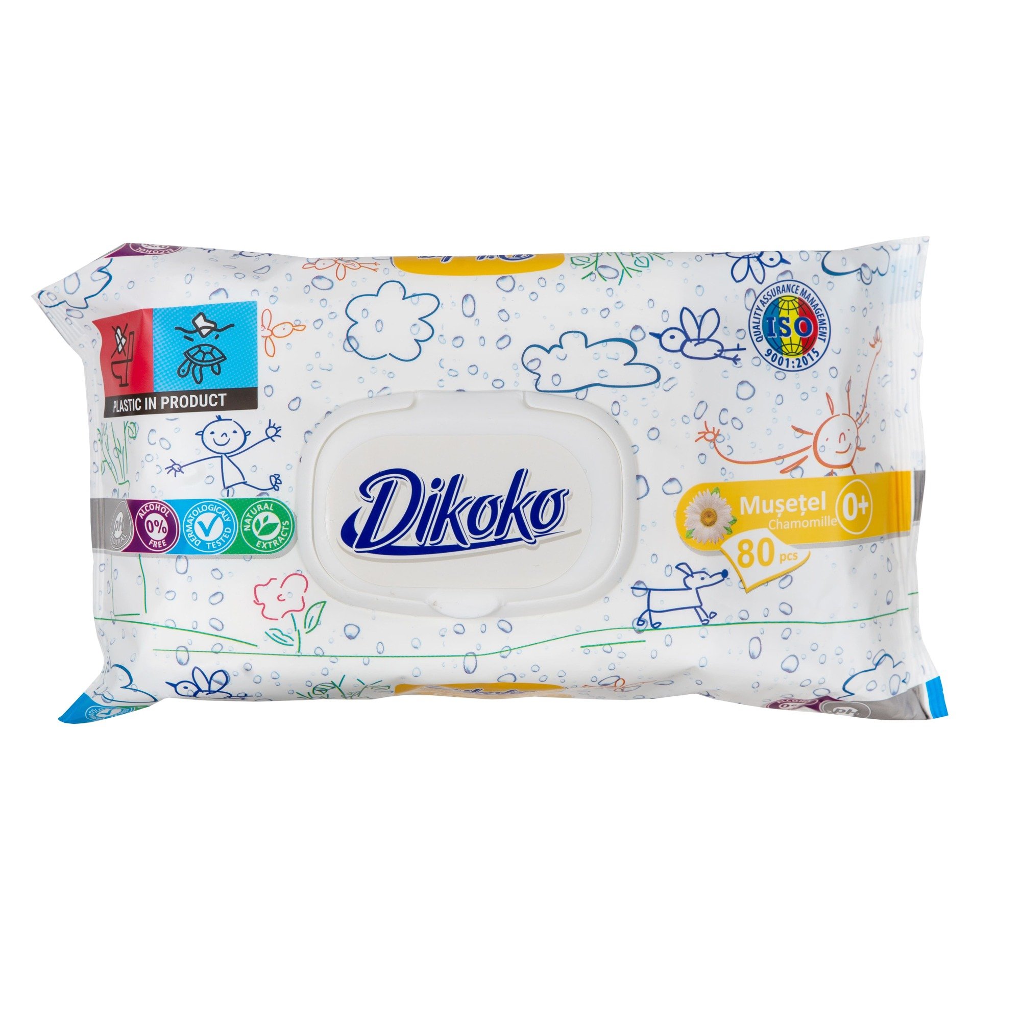 Dikoko - Servetele umede premium cu aroma de musetel