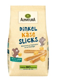 Alnatura ECO Bastonase din grau spelta cu branza