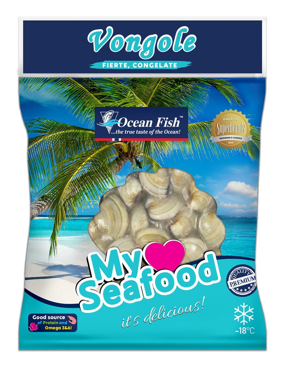 Ocean Fish Vongole albe fierte 60/80 congelat