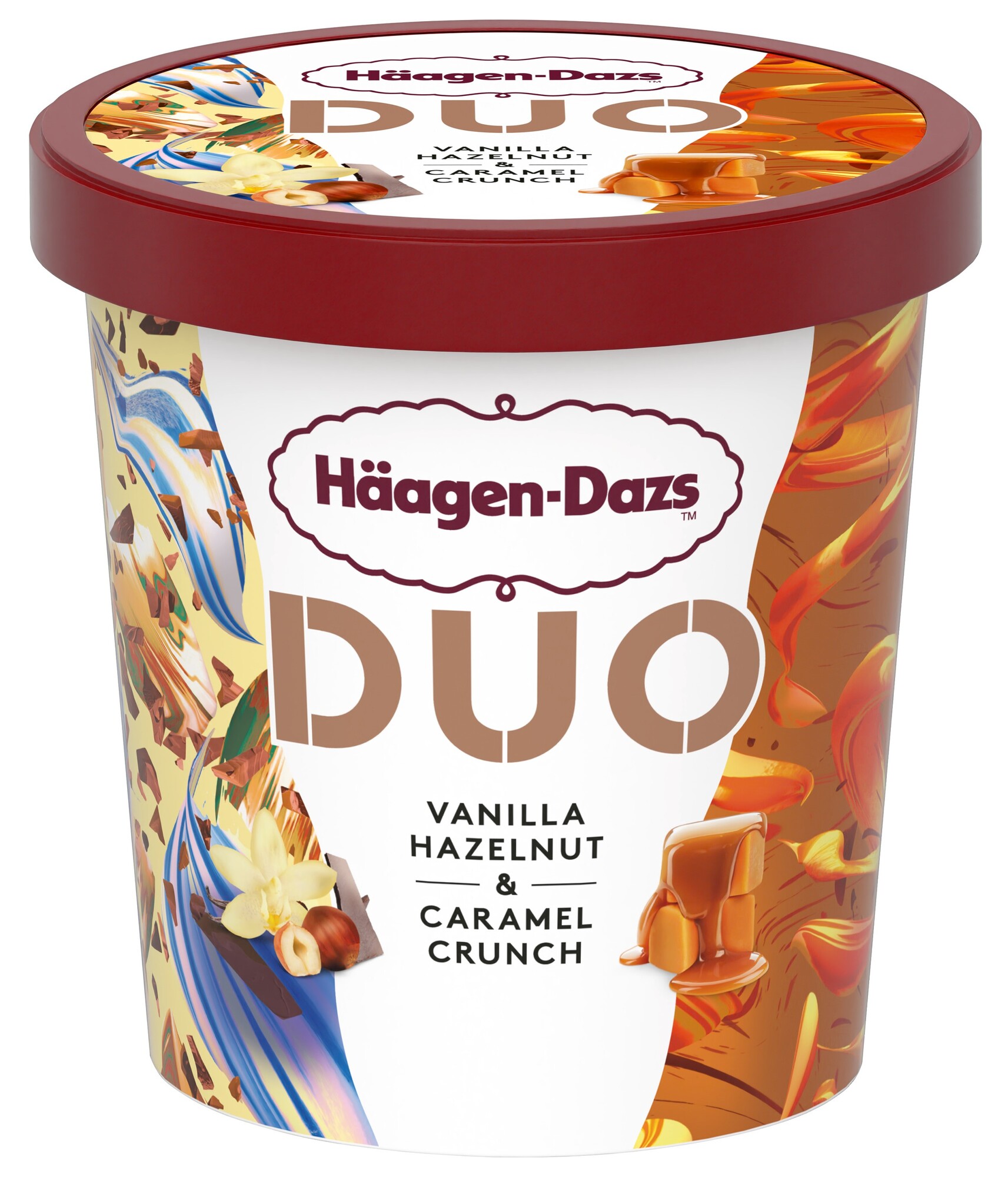 Haagen Dazs Inghetata Duo vanilie si caramel
