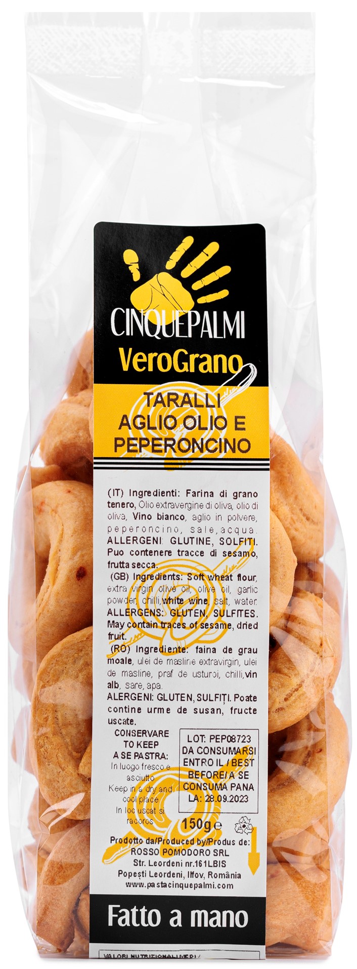 Cinquepalmi Taralli Aglio Olio e Peperoncino