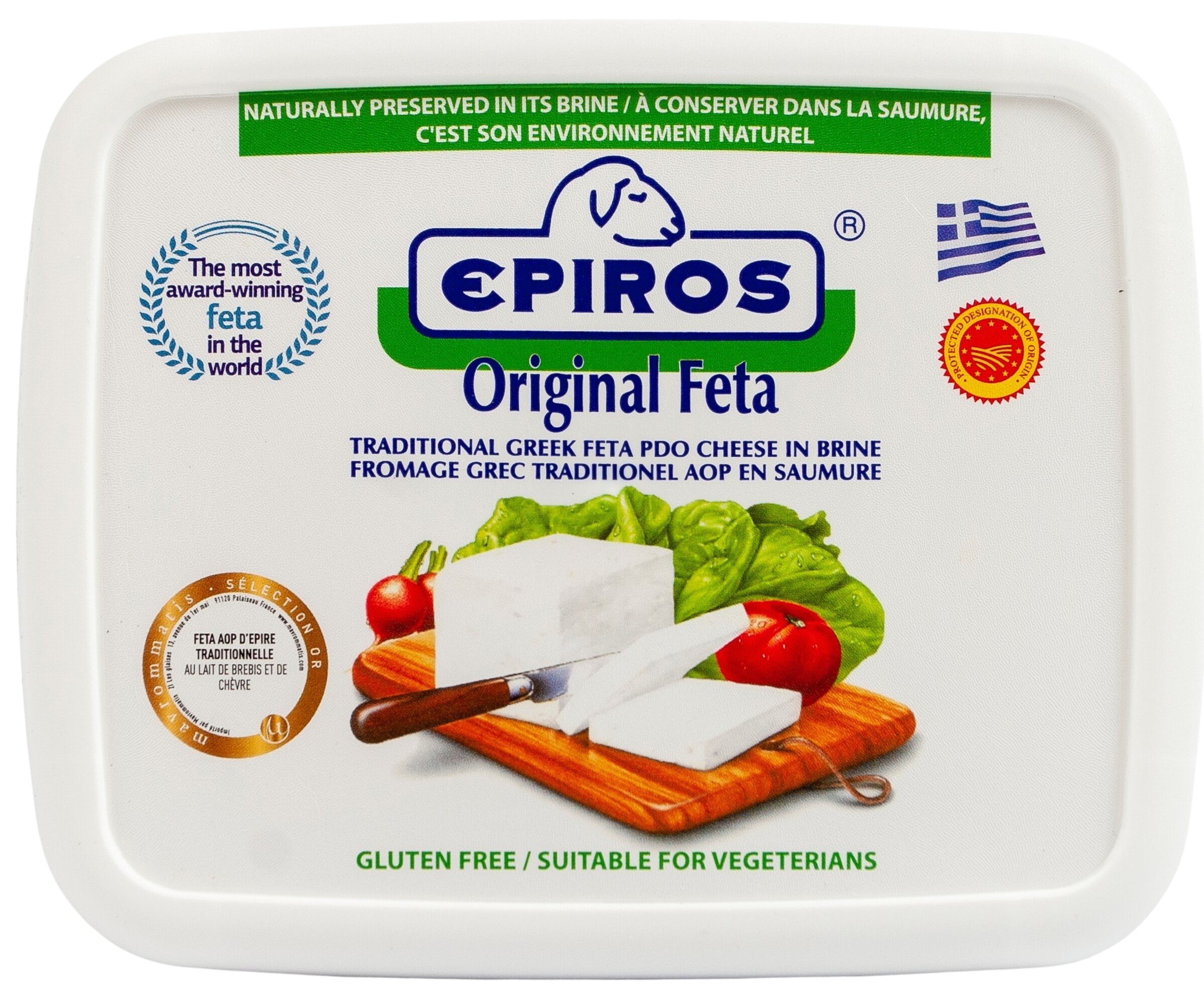 Epiros Feta DOP din lapte de oaie si capra 43% grasime