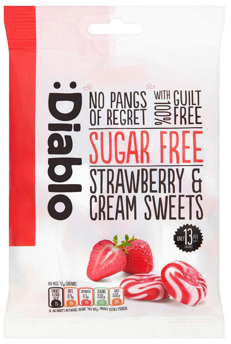 Diablo Bomboane capsuni frisca fara zahar