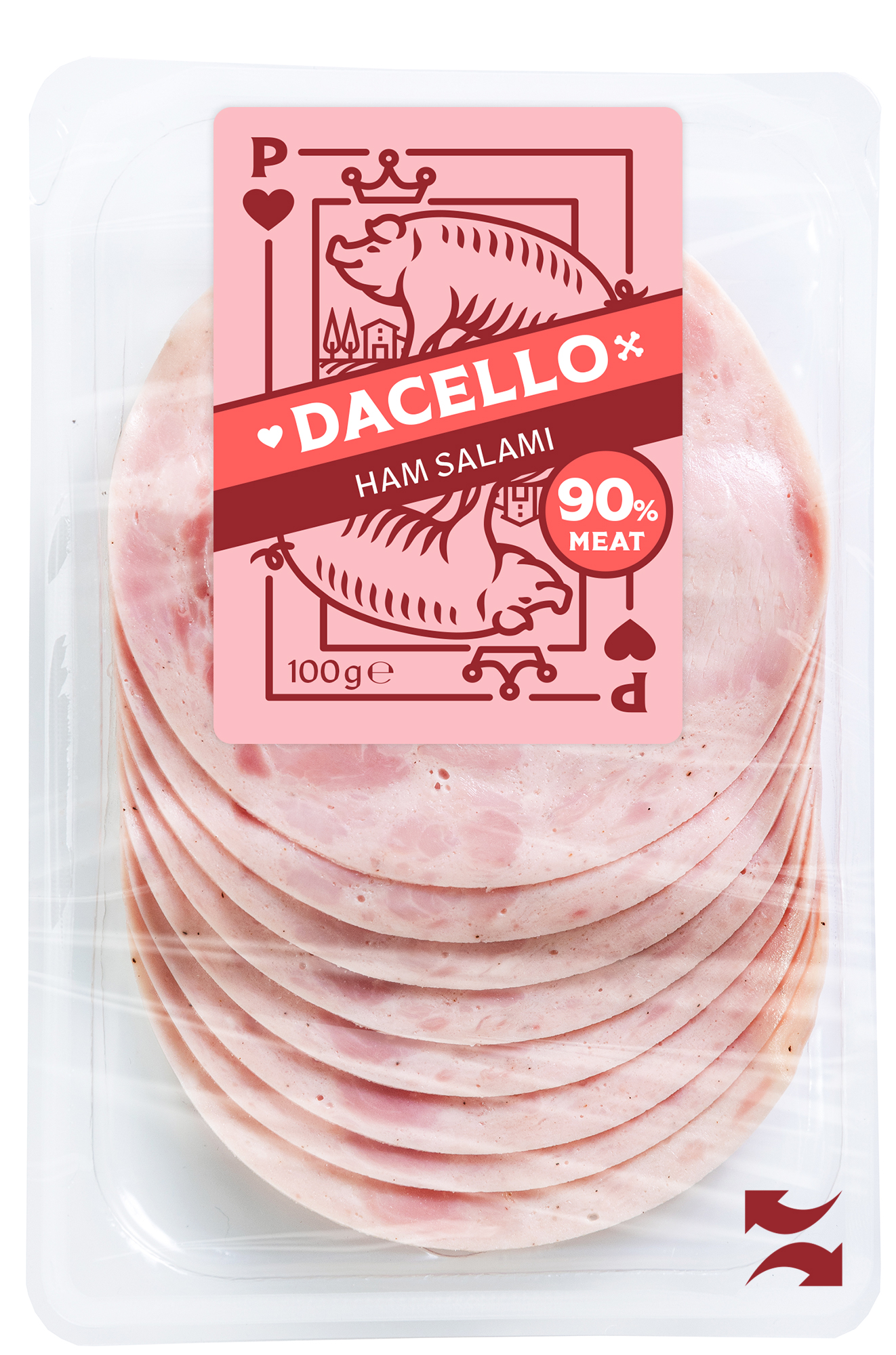 DACELLO Salam cu sunca 90% carne