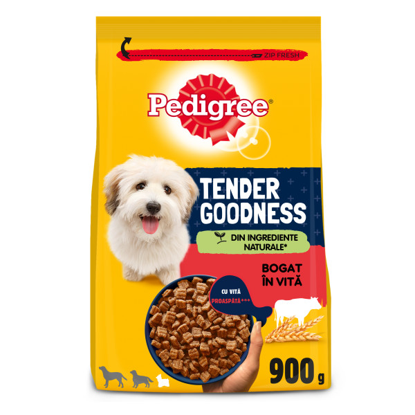 Pedigree Tender Goodness hrana uscata pentru caini adulti, bogat in ... Pedigree Tender Goodness hrana uscata pentru caini adulti, bogat in ...
