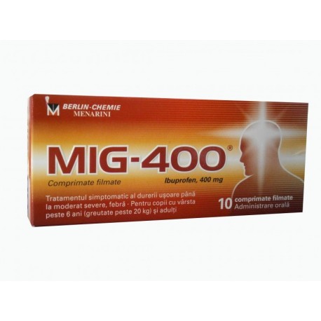 MIG 400MG X 10 COMPRIMATE FILMATE