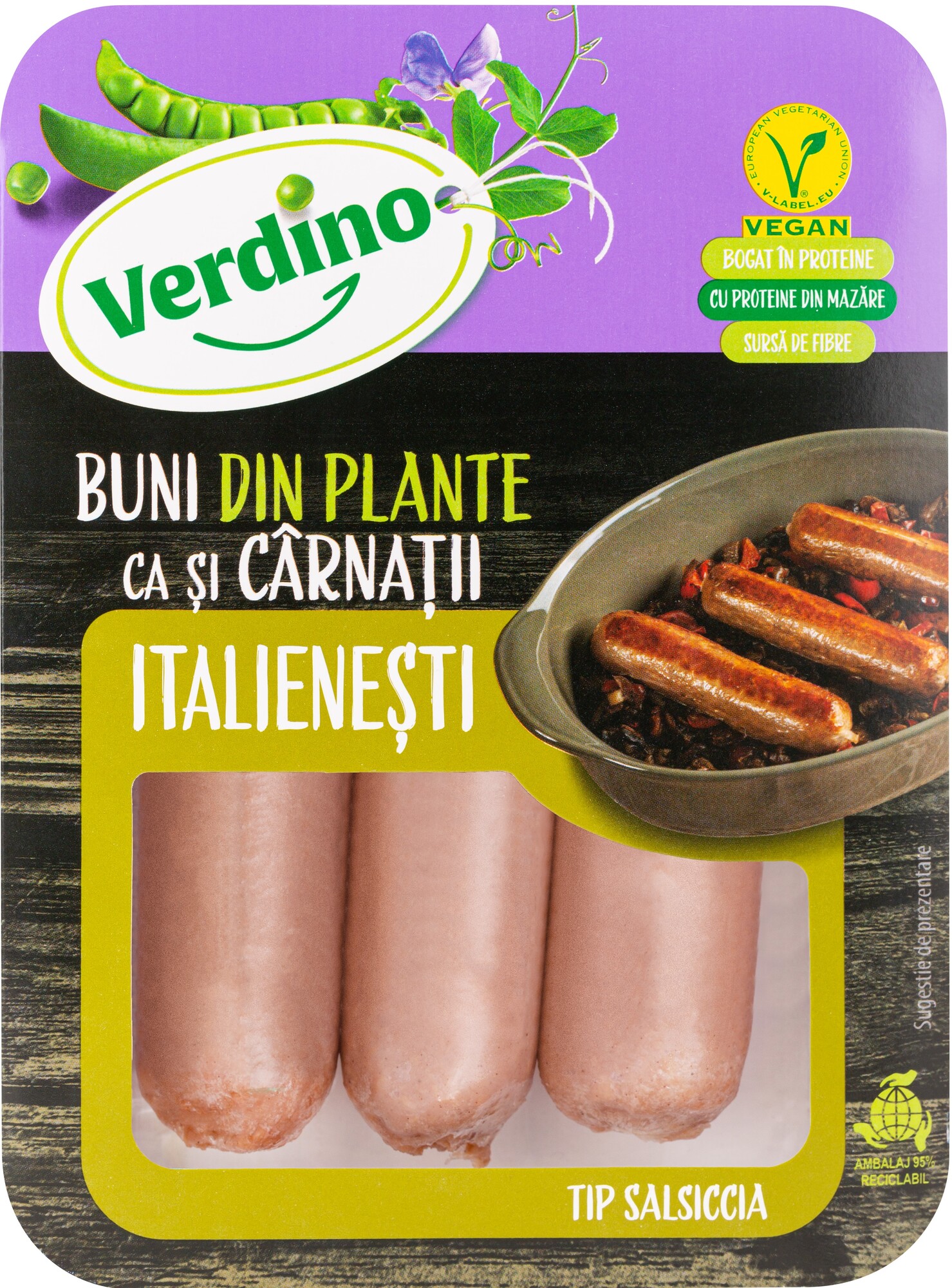 Verdino carnati vegetali Salsiccia
