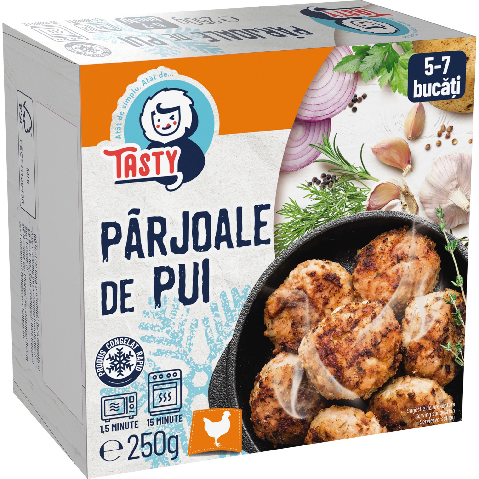 Tasty Parjoale de pui congelate