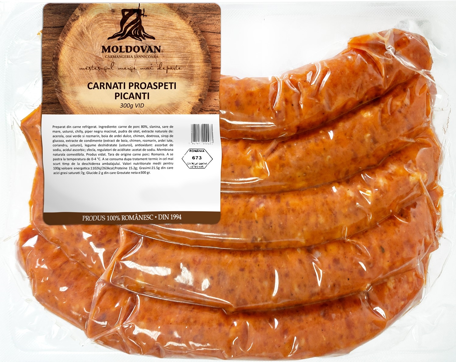 MOLDOVAN Carnati proaspeti picanti de porc