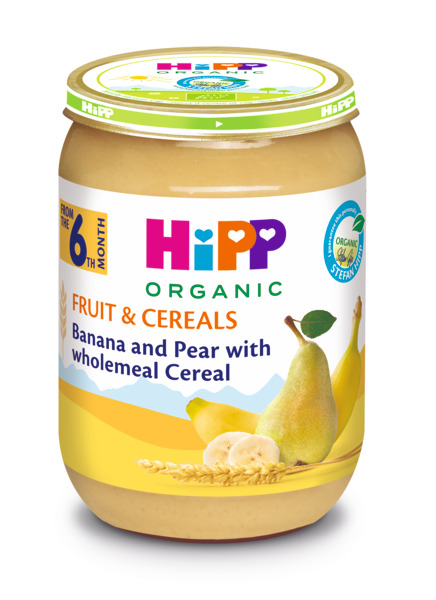 Hipp Fructe&Cereale banane, pere cu cereale integrale