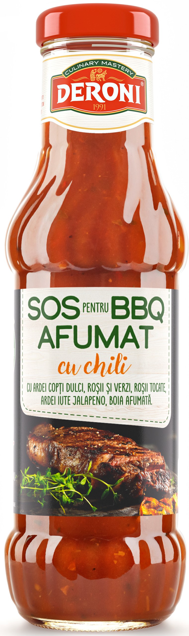 Deroni Sos pentru BBQ afumat cu chili