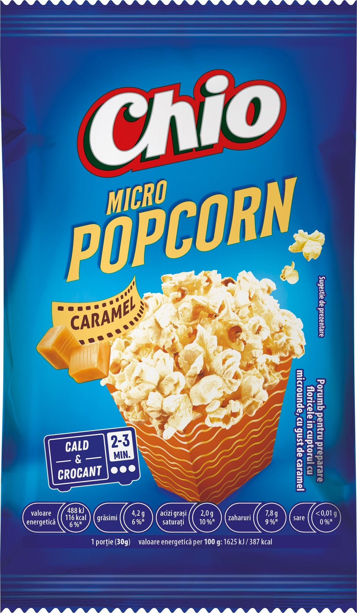 Chio Popcorn Caramel microunde