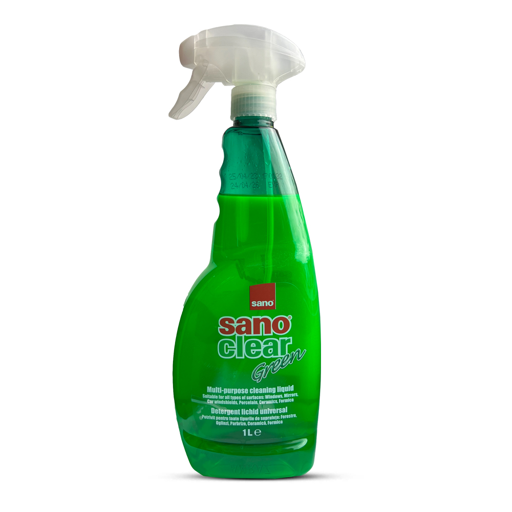 Sano Clear Green Solutie geamuri cu pulverizator