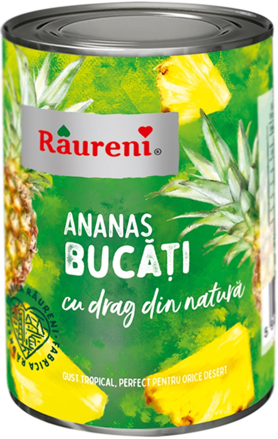 Raureni Compot ananas bucati in sirop