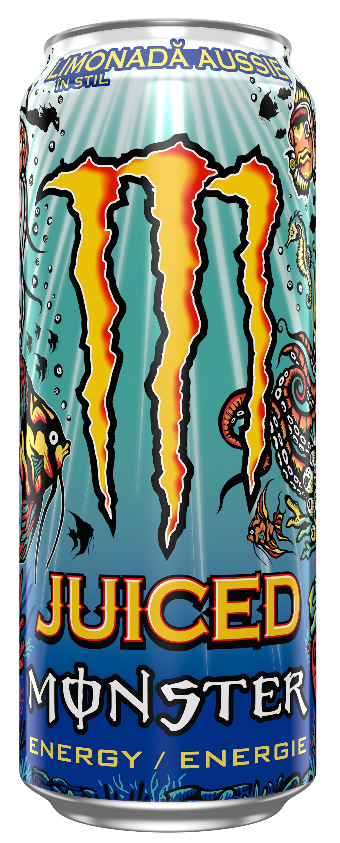 Monster Juiced Aussie in stil limonada Bautura energizanta doza