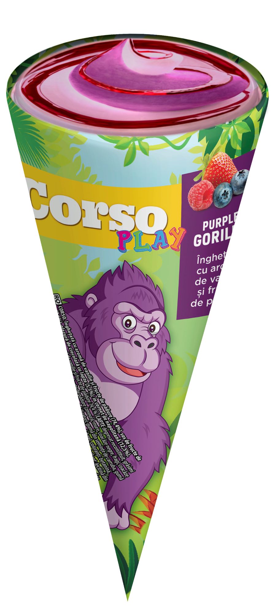 Corso Con Play Purple Gorilla Inghetata la cornet