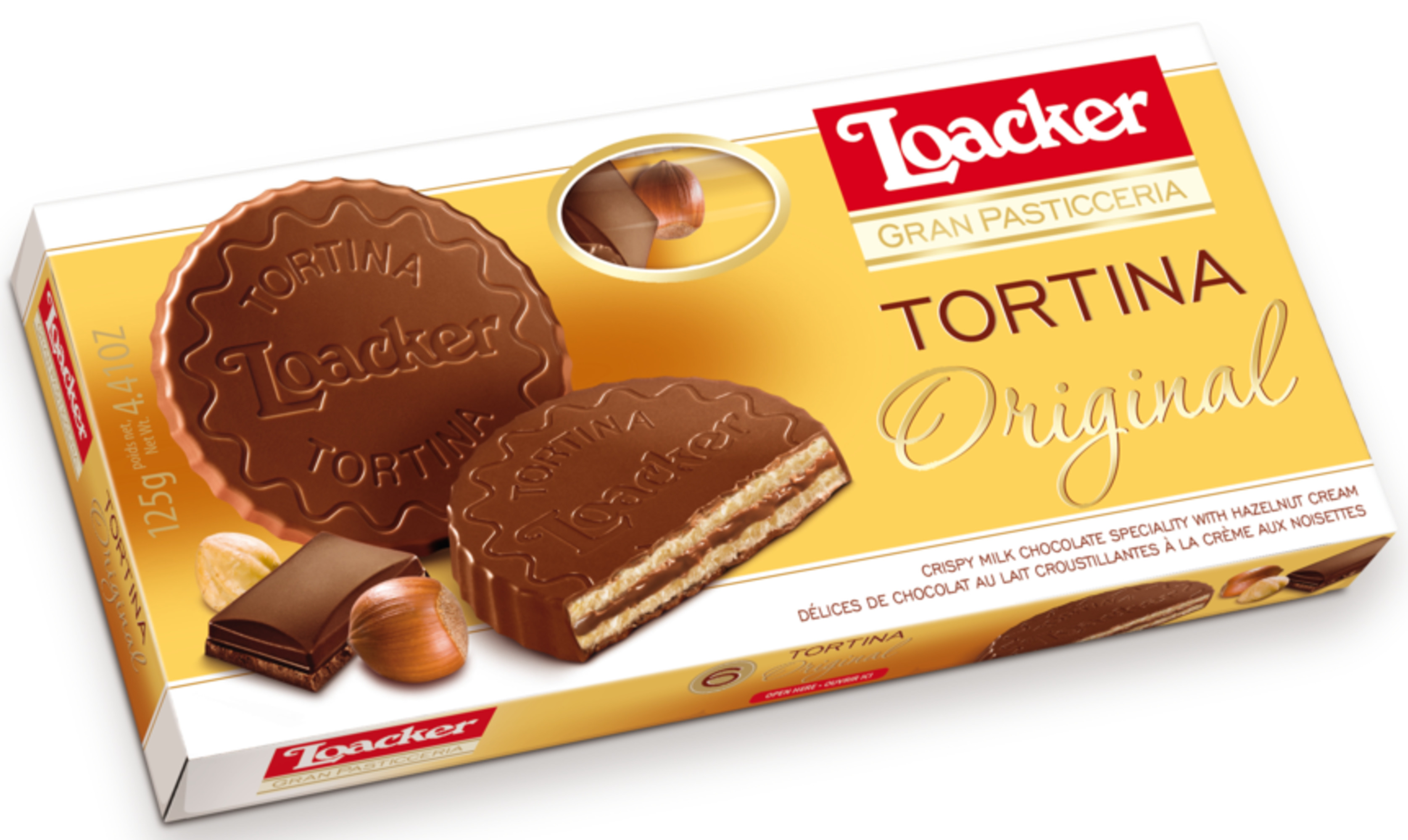 Loacker Gran Pasticceria Tortina Biscuiti cu crema de alune