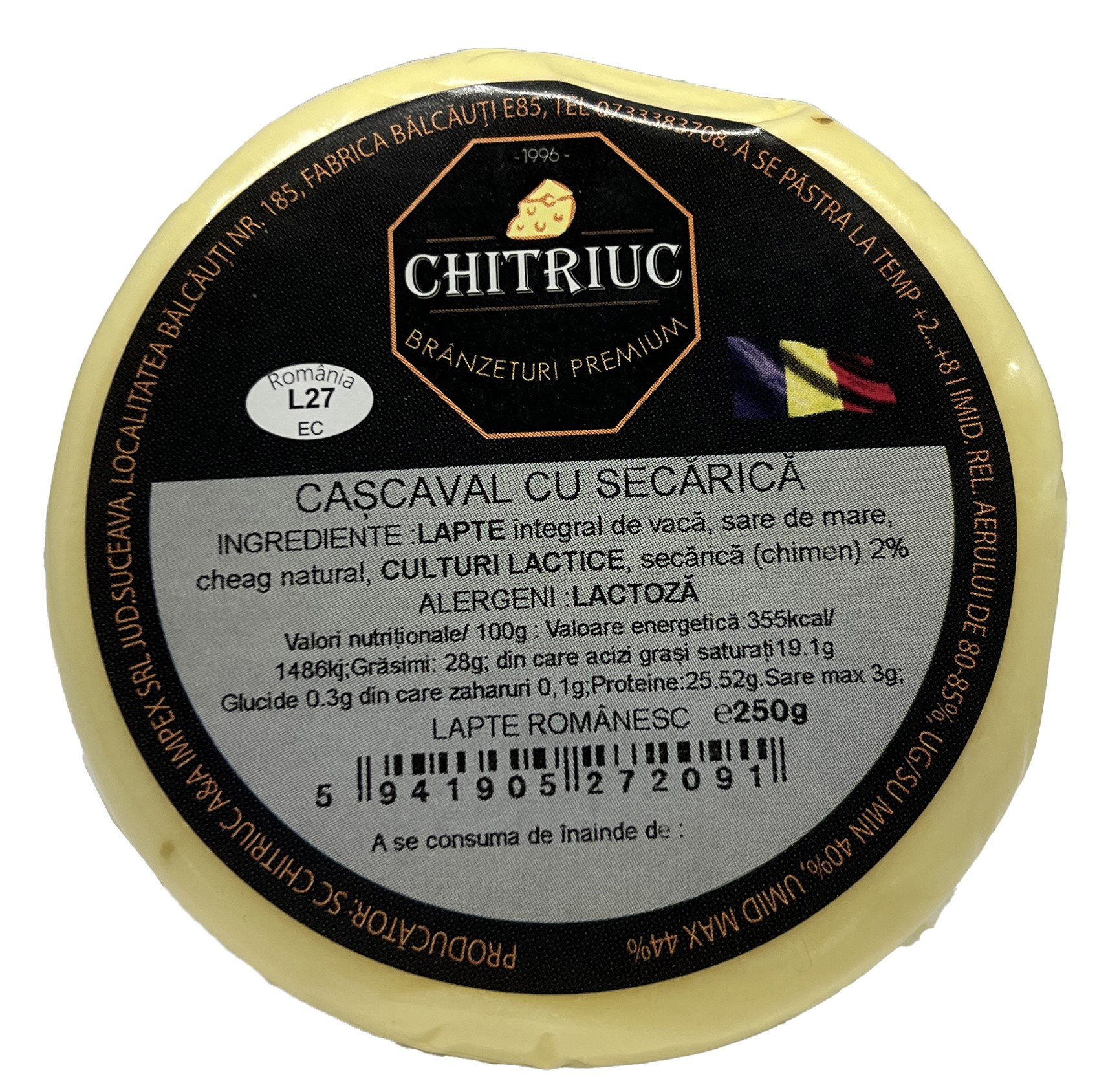 CHITRIUC Cascaval cu secarica