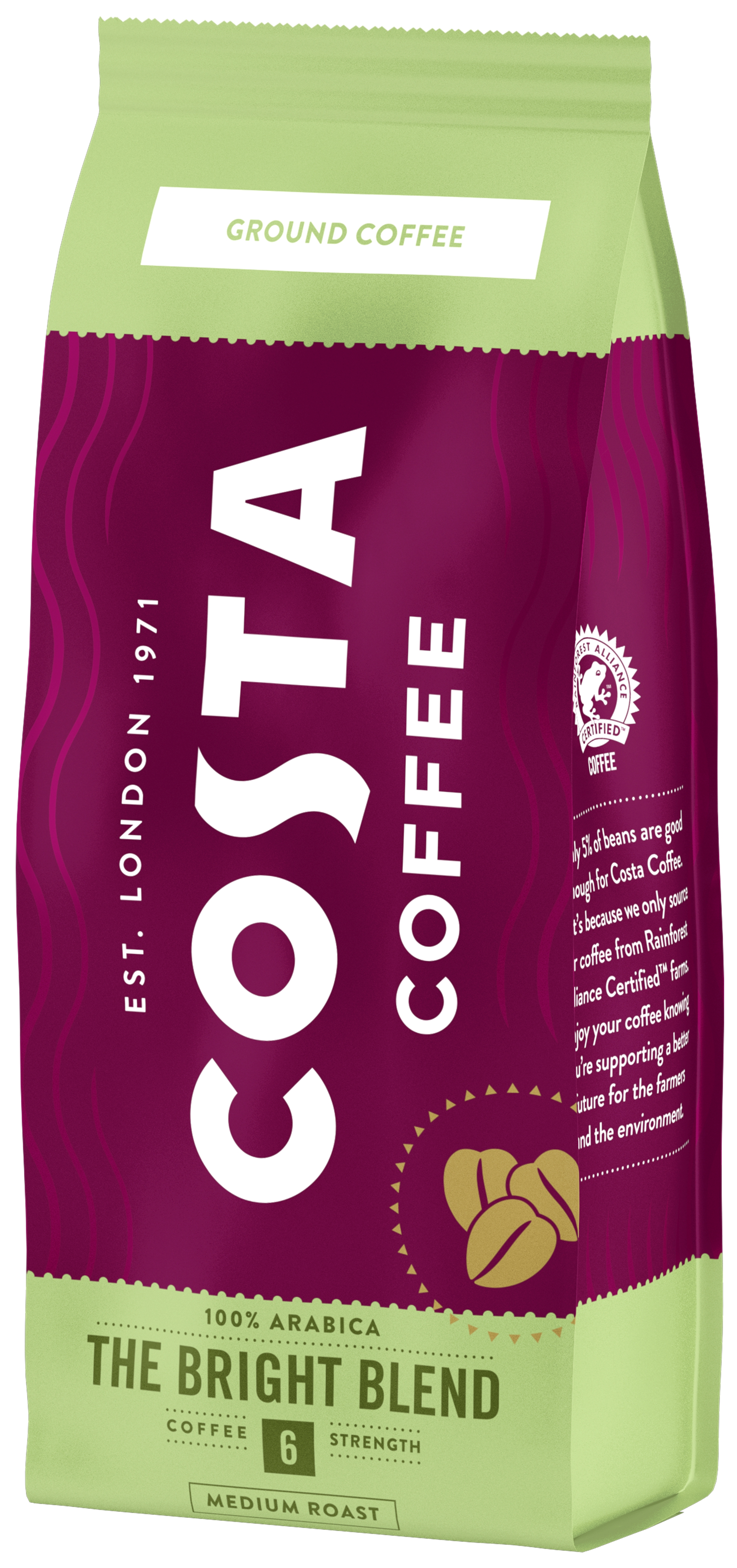 Costa Coffee Bright Blend Cafea macinata
