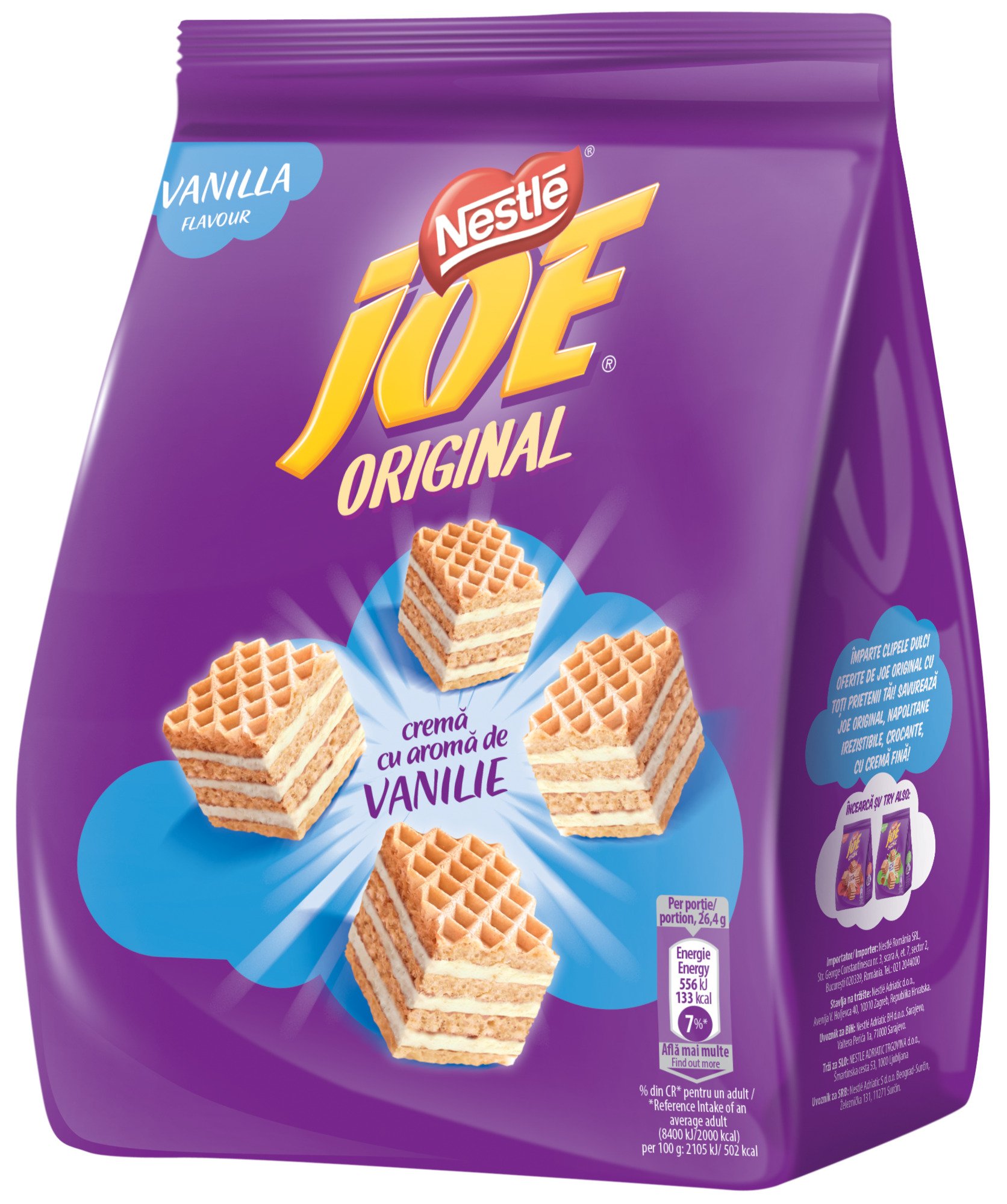 Joe Original Napolitane cu vanilie