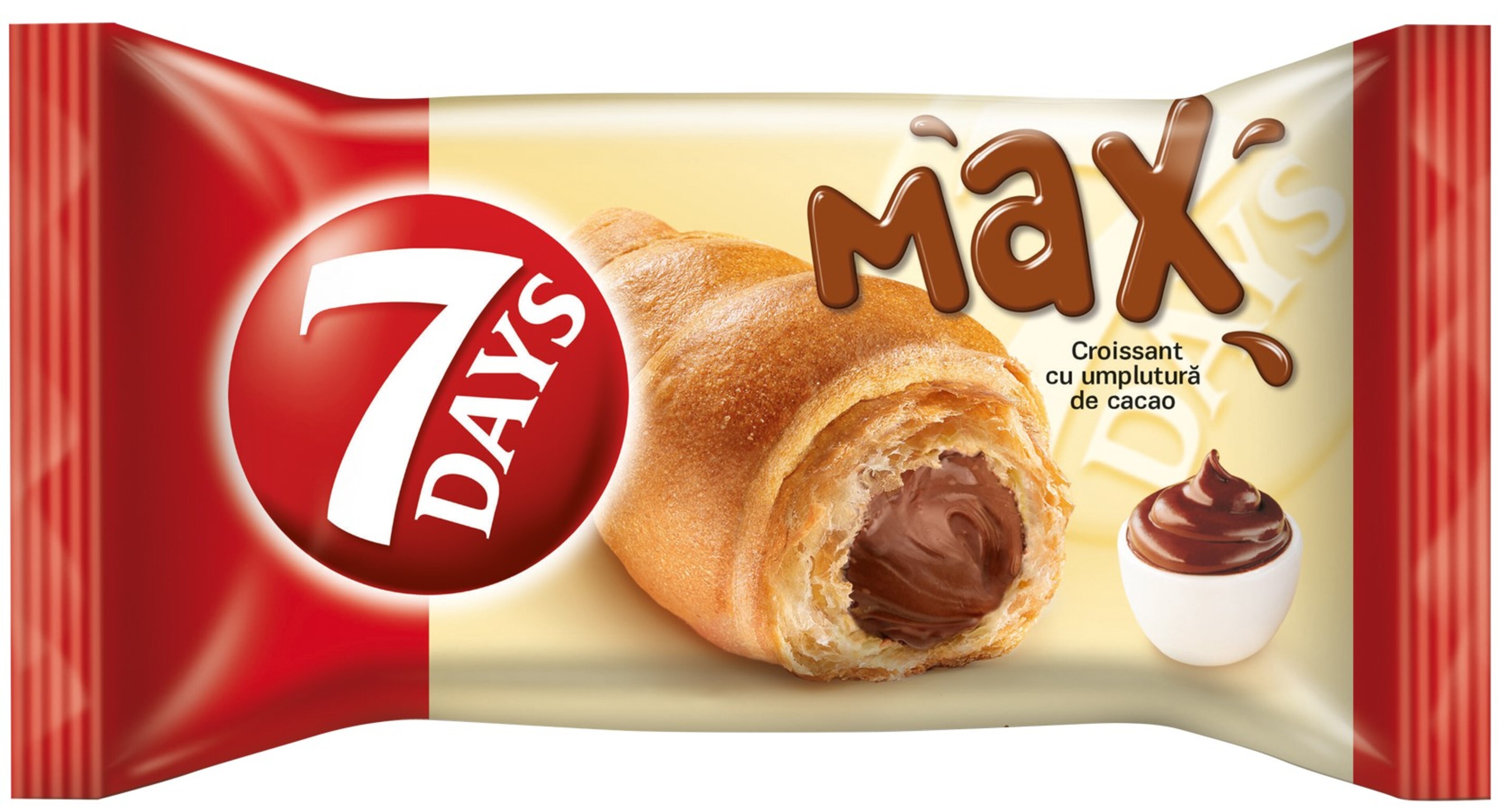 7DAYS Max croissant cu umplutura cu cacao