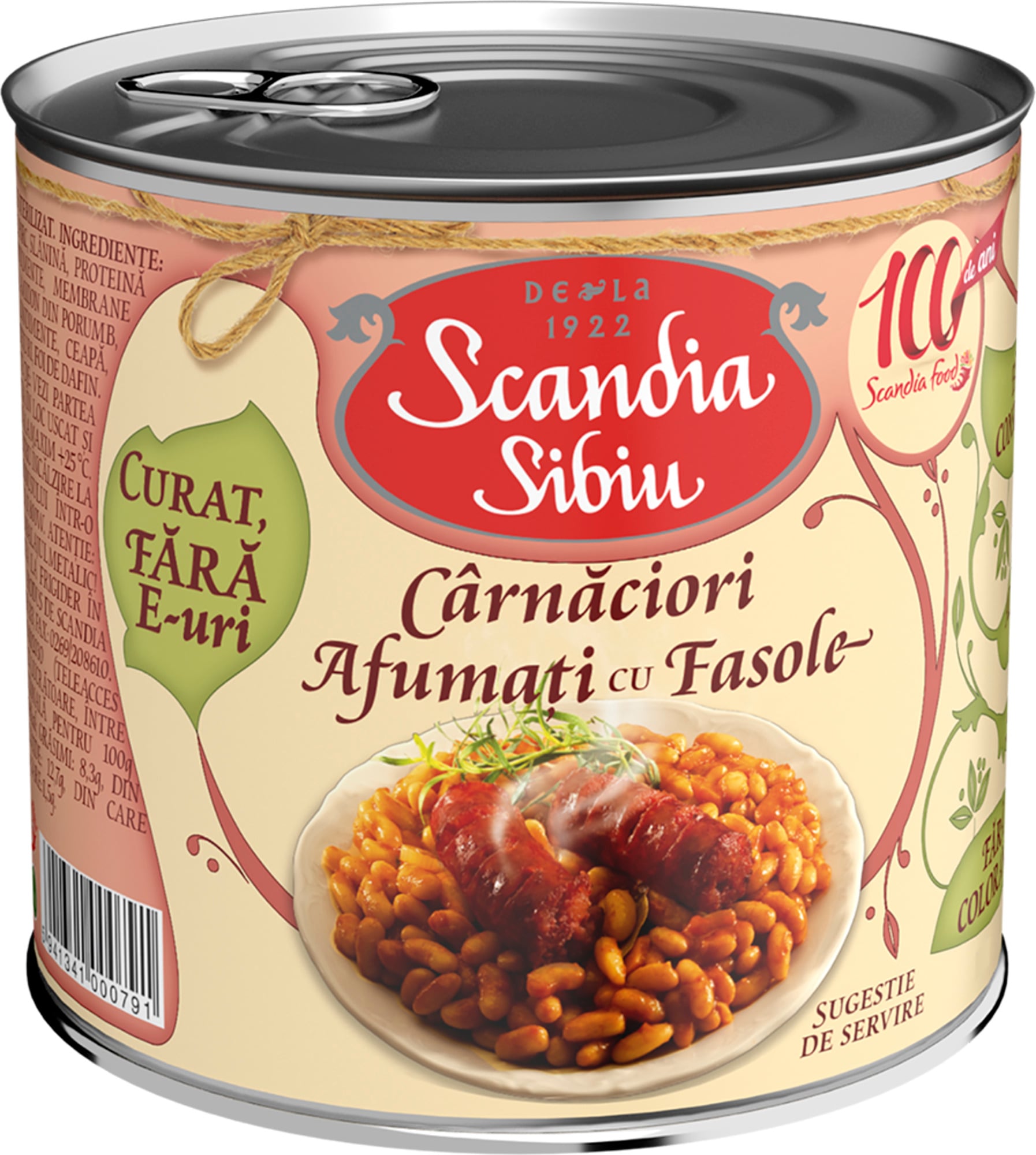 Scandia Sibiu Carnaciori de casa afumati, cu fasole