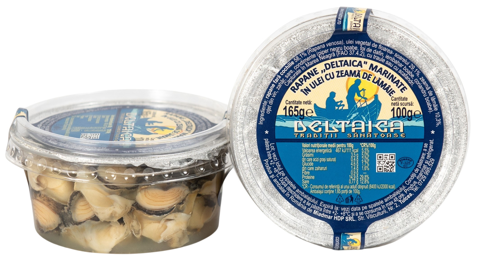 Deltaica Rapane marinate in ulei cu zeama de lamaie