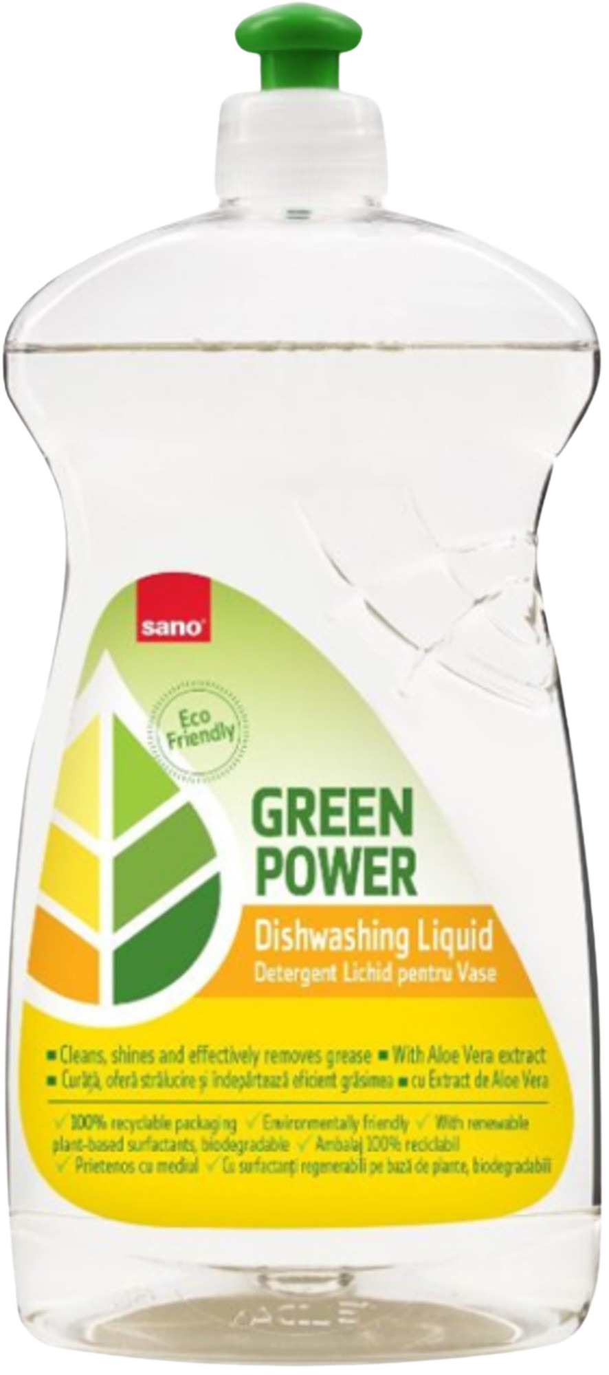 Sano Green Power Detergent lichid de vase