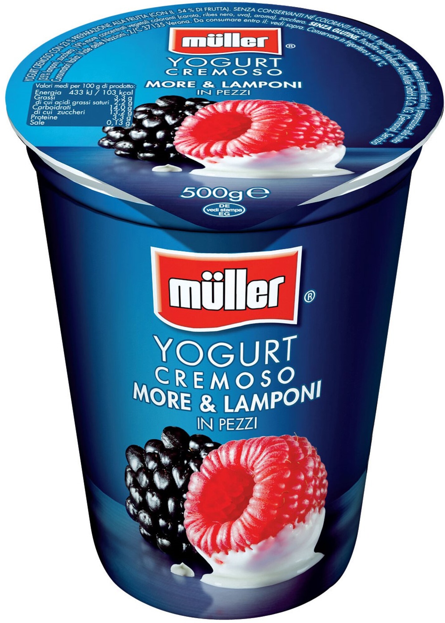 Muller Iaurt cu mure si zmeura