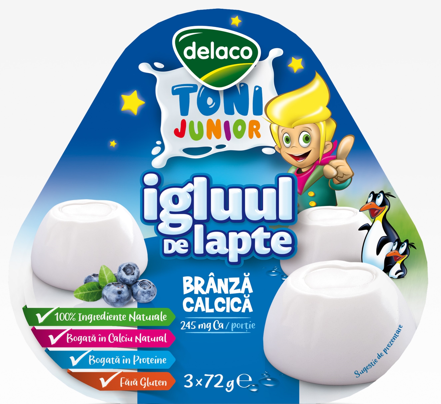 Delaco Junior Igluul de lapte (branza alba)