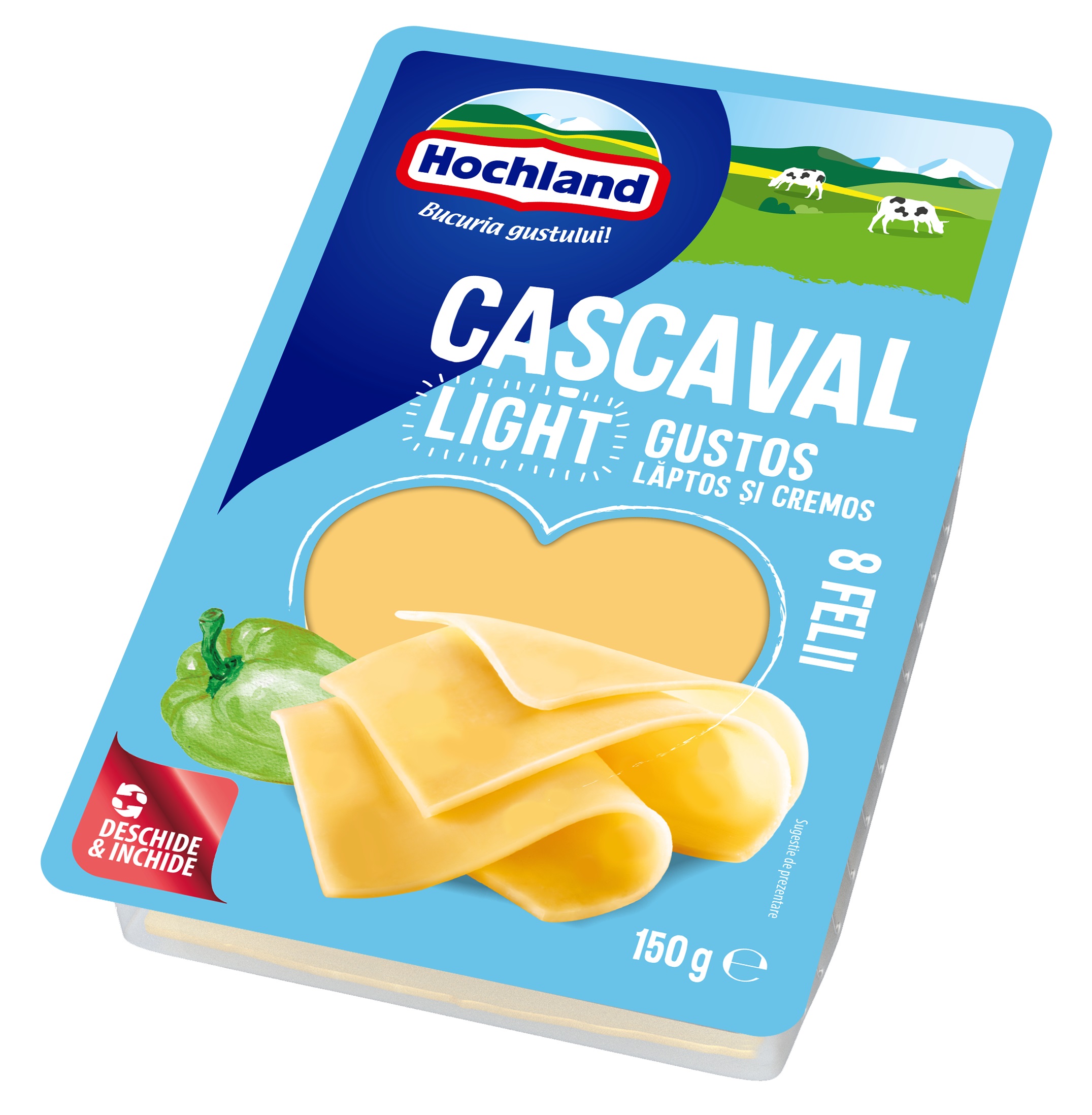 Hochland Cascaval felii light