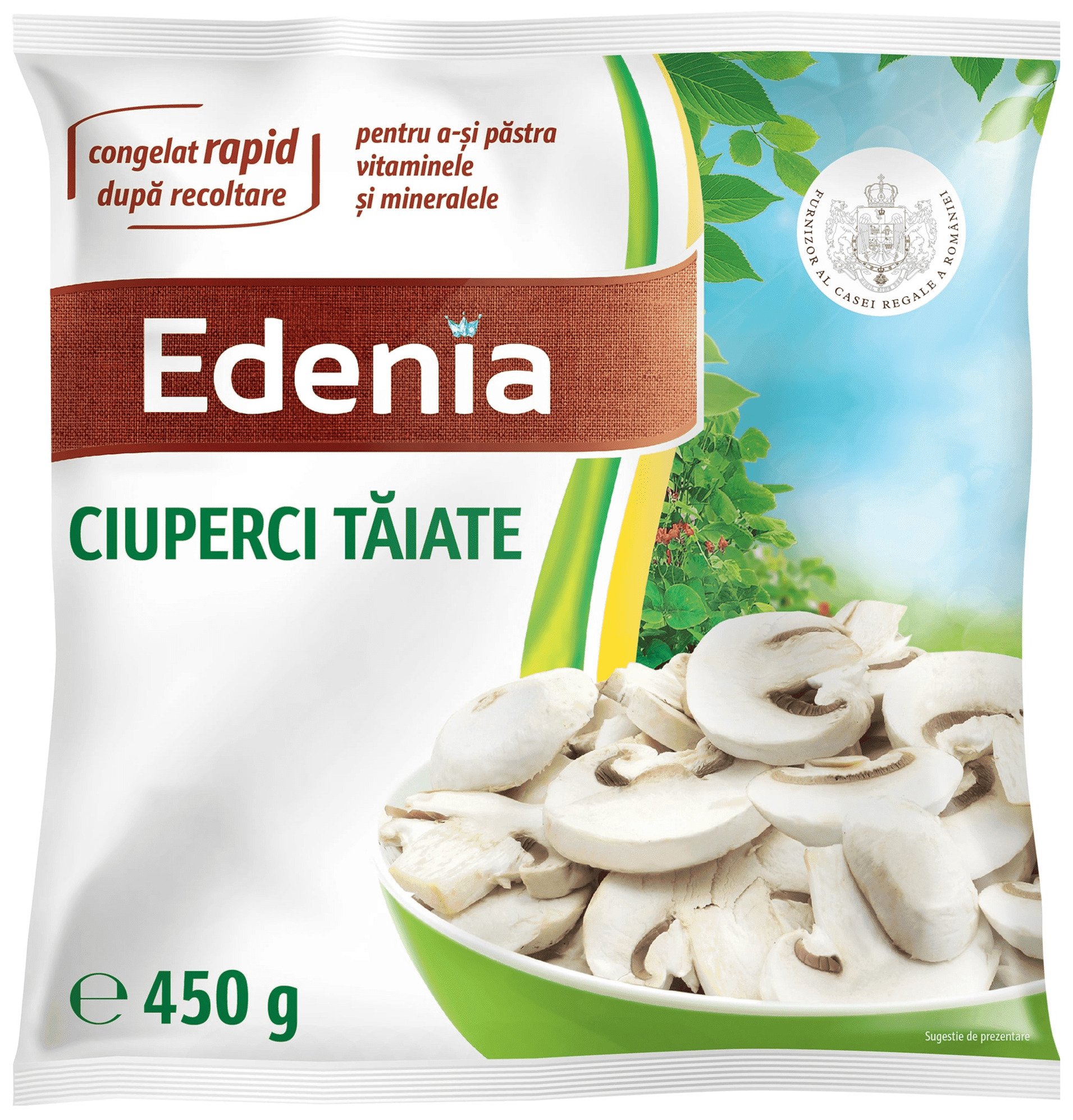 Edenia Ciuperci taiate congelate