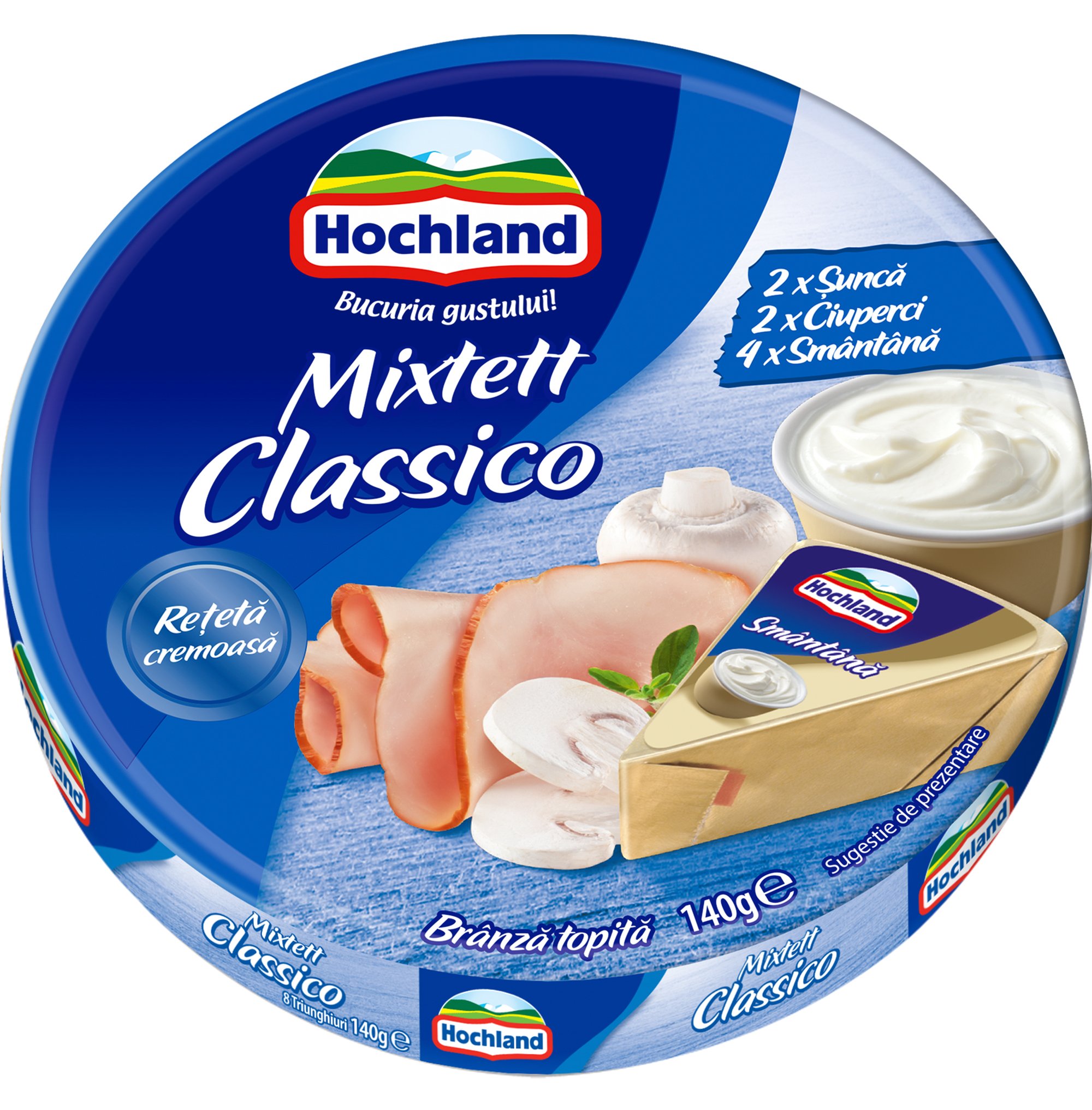 Hochland Branza topita triunghiuri Mixtett Classico