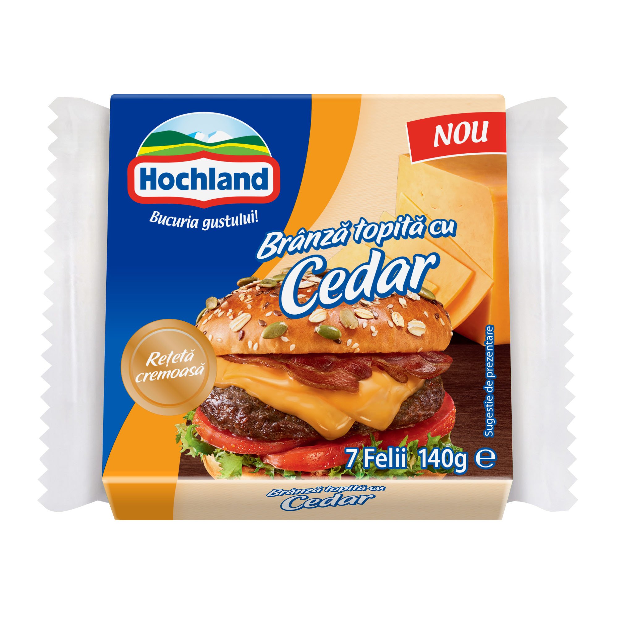 Hochland Branza topita felii cu Cedar