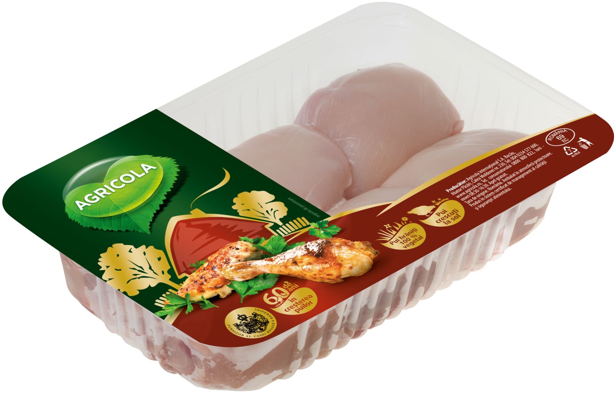 AGRICOLA Pulpe de pui superioare dezosate fara piele