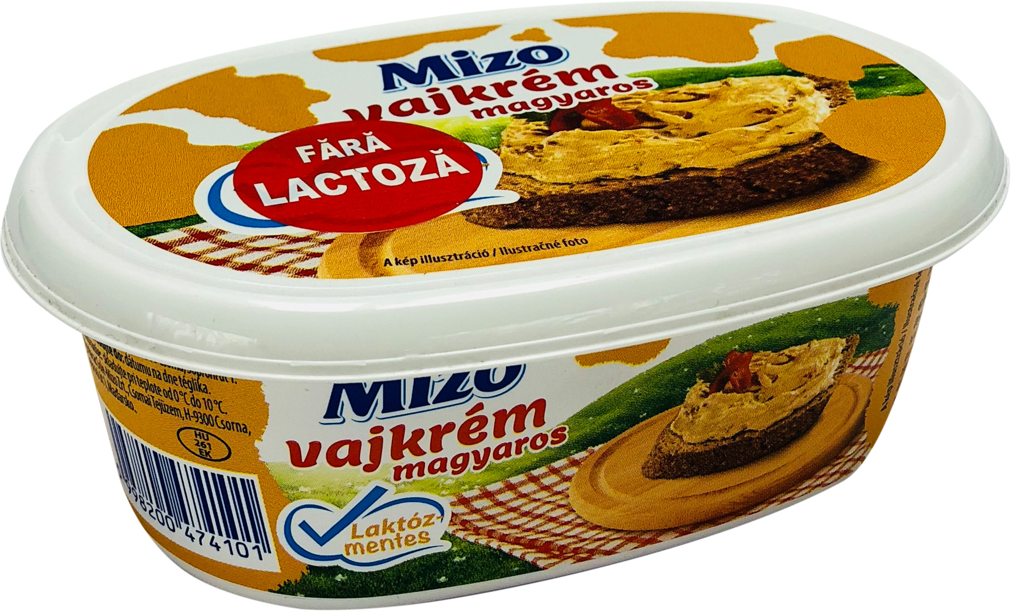 MIZO Crema de unt fara lactoza cu ardei