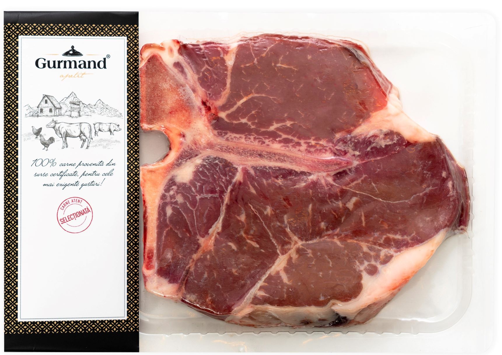 GURMAND APETIT T-Bone manzat Black Angus, dry aged 21 zile