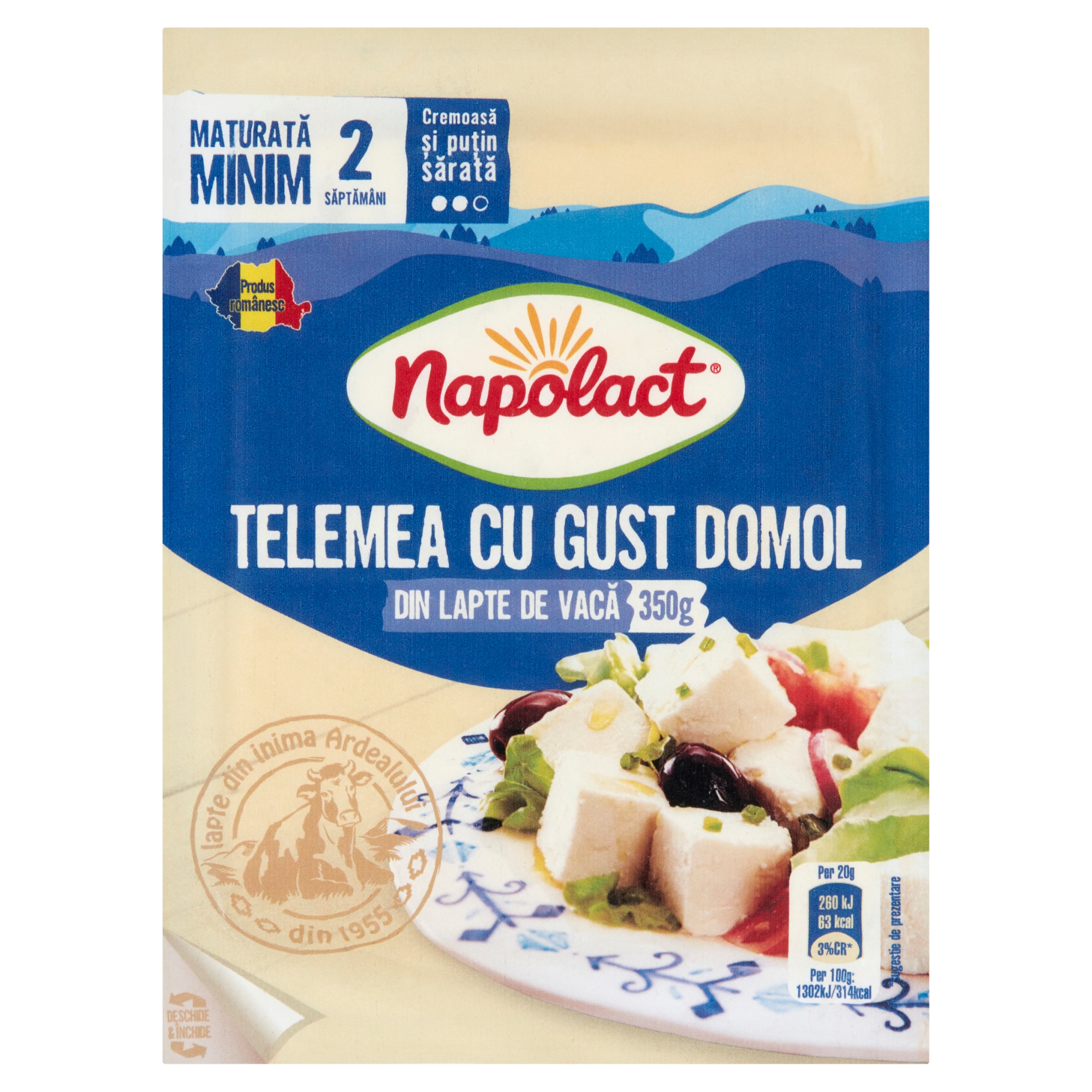 Napolact Telemea de vaca Gust Domol