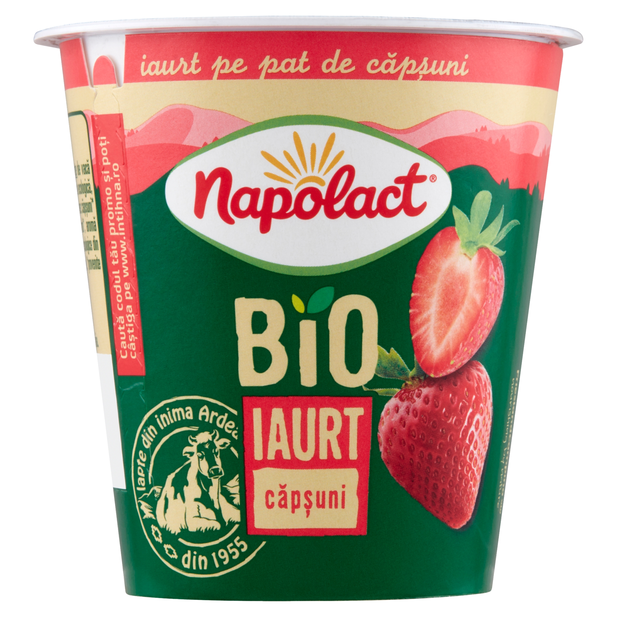 ECO Napolact Iaurt Capsuni 2.7% Pahar