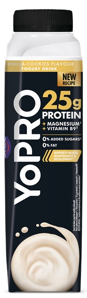 YoPRO - Iaurt proteic de baut cu aroma de vanilie si biscuiti
